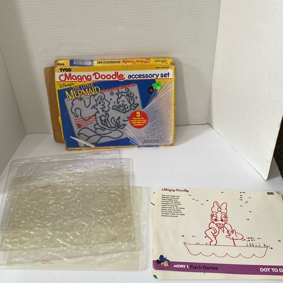 Disney | Toys | Vintage Tyco Disney Magna Doodle Little Mermaid ...